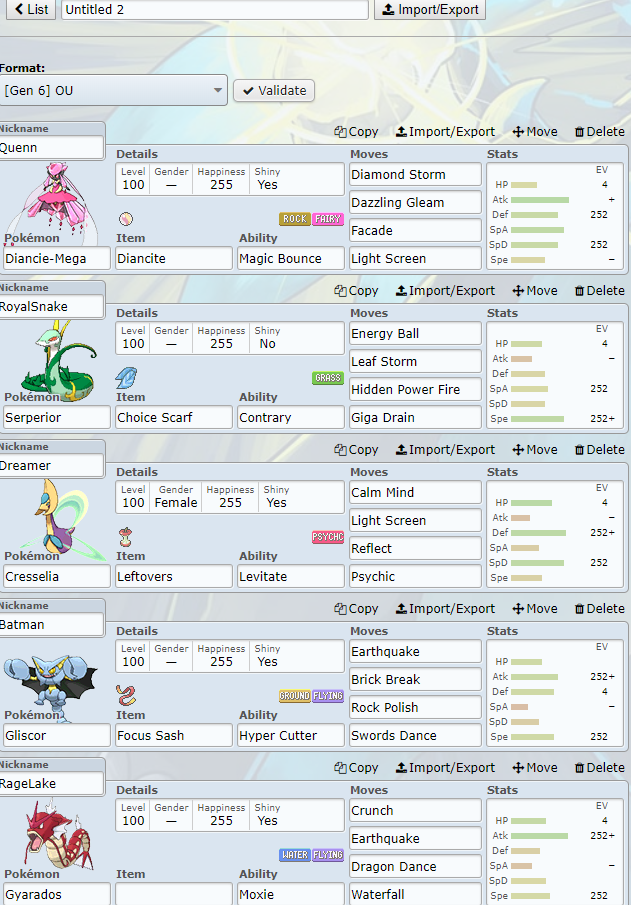 Gen 6 - My new team GEN6 OU | Smogon Forums