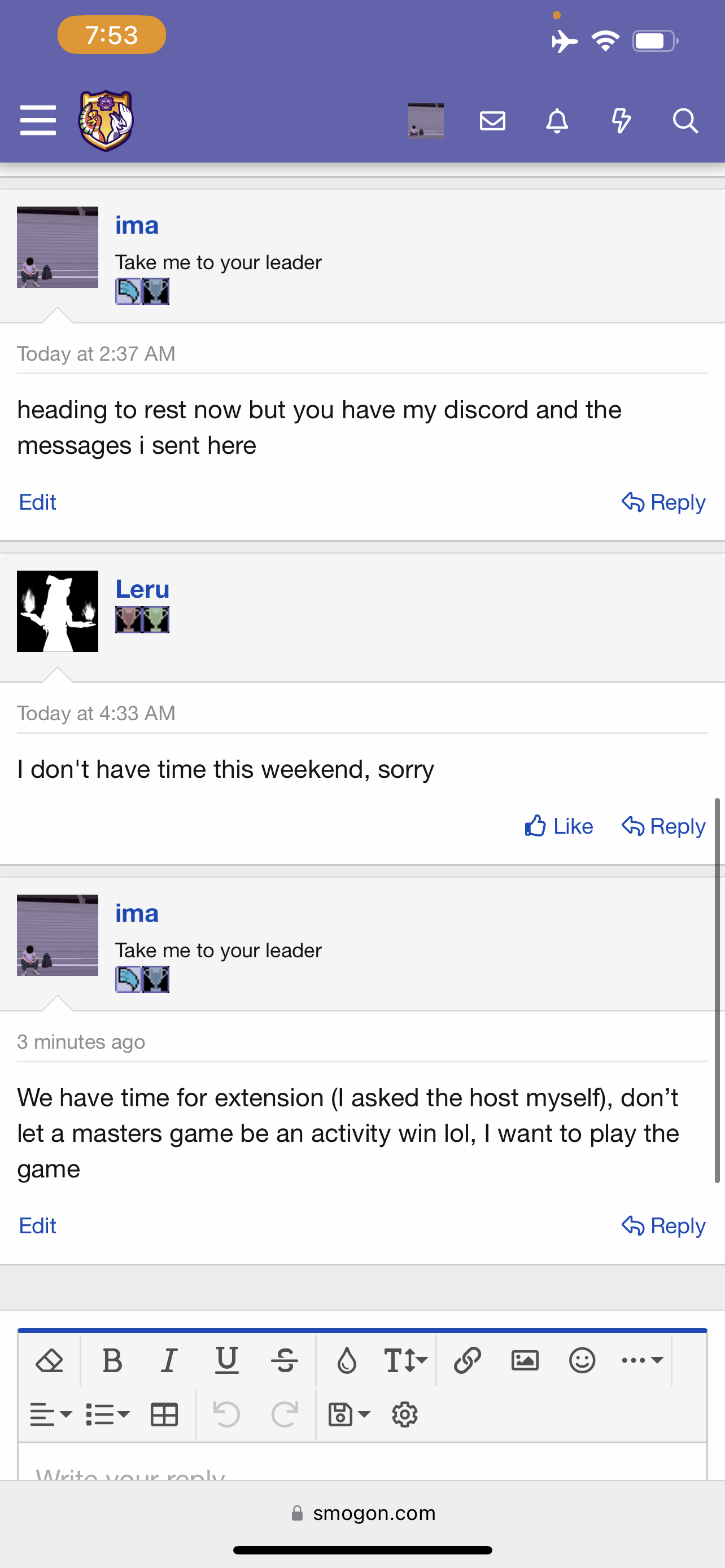 Smogon Masters I - Top Cut Play-Ins & Round 1 [REPLAYS NEEDED] | Page 2 | Smogon Forums