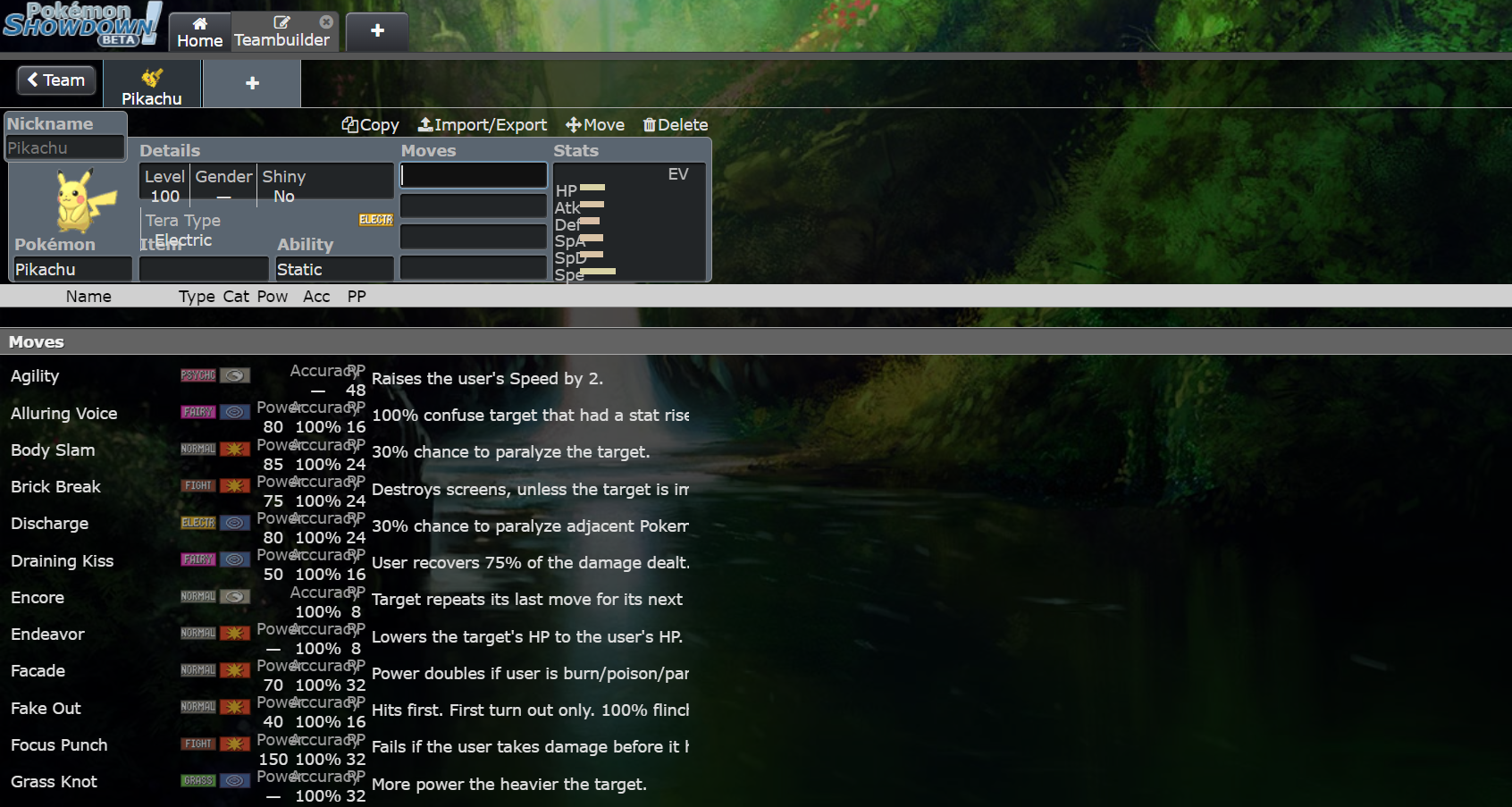 Not A Bug - Bug Report - Teambuilder | Smogon Forums